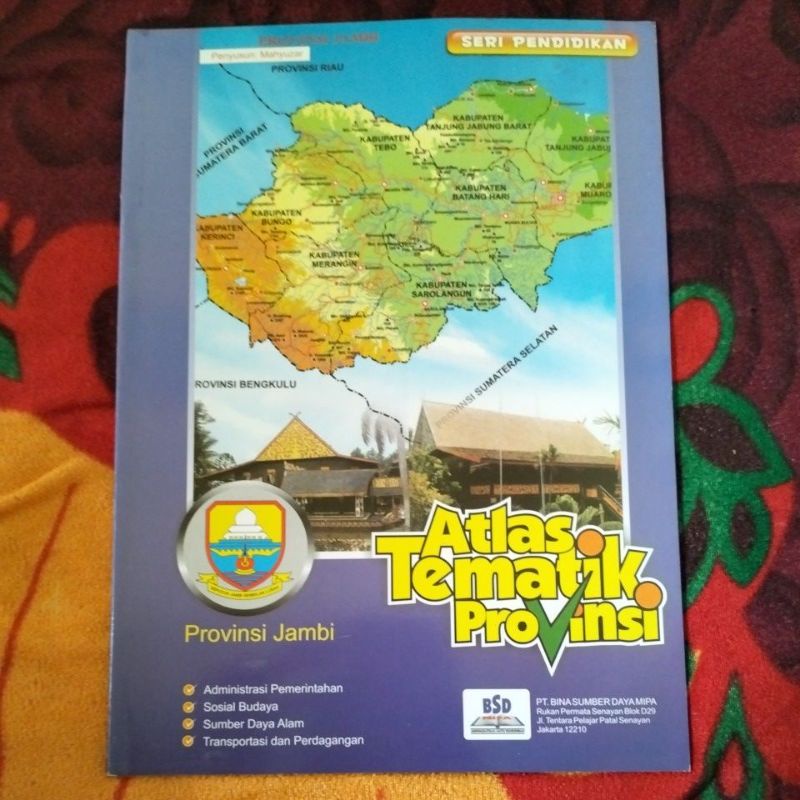 Jual BUKU ORIGINAL PETA ATLAS TEMATIK PROVINSI JAMBI | Shopee Indonesia