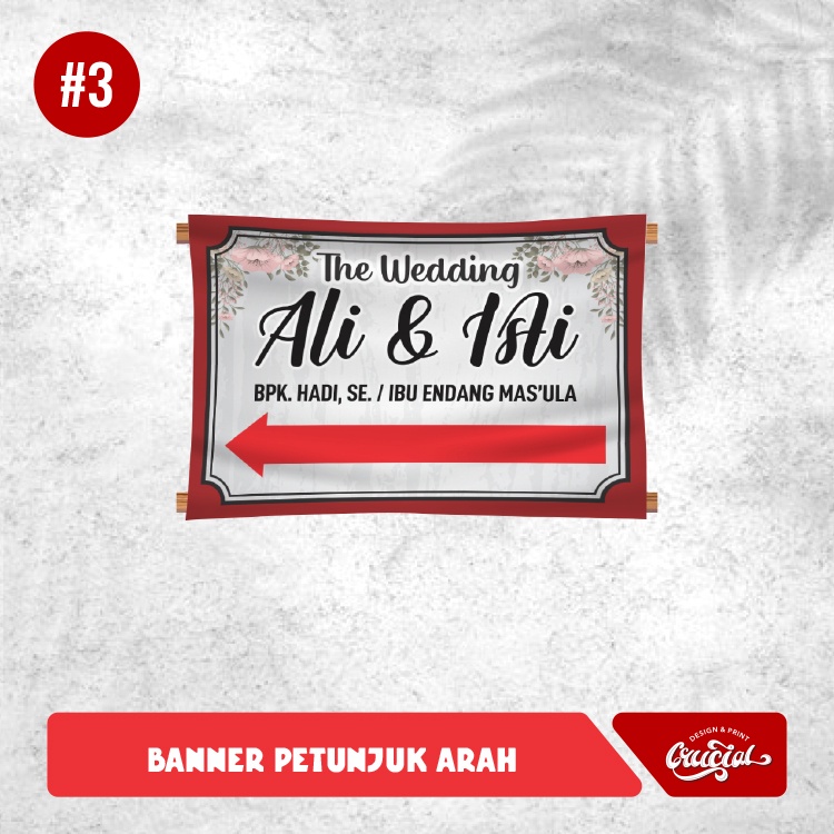 Jual Banner Petunjuk Arah Pernikahan / Hajatan / Khitanan | Shopee Indonesia