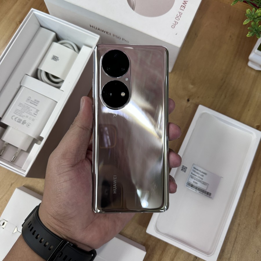 Jual Huawei P50 pro 256GB cocoa gold Super Mulus Garansi resmi | Shopee Indonesia