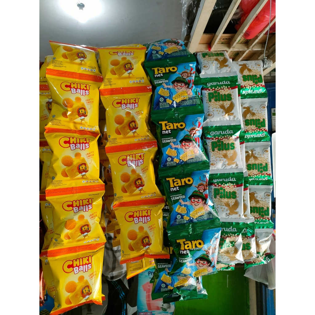 Jual SNACK RENTENG TARO / PILUS / CHIKI BALL RENTENG ISI 10 PCS ...