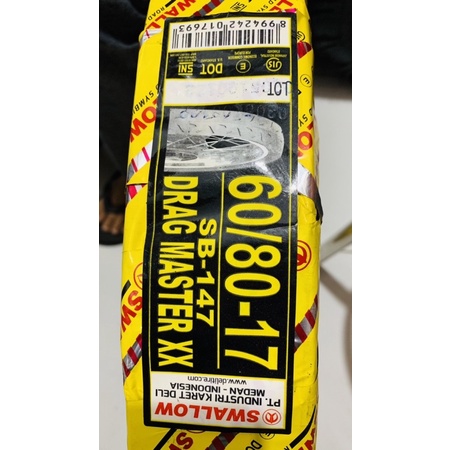 Jual Ban Luar Swallow 60/80-17 SB 147 Drag Master XX COMPETITION ...
