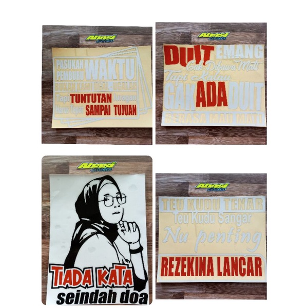 Jual STICKER CUTTING KATA - KATA UNTUK PINTU KACA MOBIL TRUK DAN PICK ...