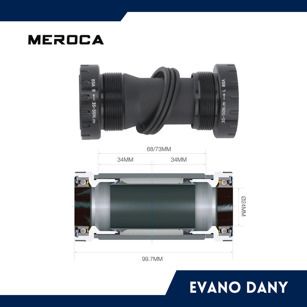 Jual Bottom Bracket Hollowtech 2 BB HT 2 Seli RB MTB 35~50 N.m | Shopee Indonesia