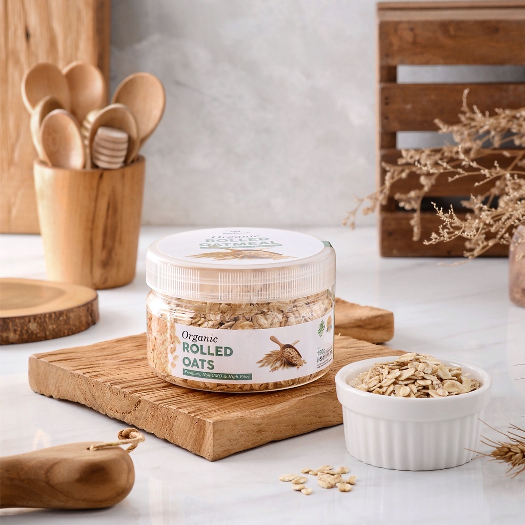 Jual Organic Rolled Oat Premium 100% Natural / Gandum Utuh Murni ...