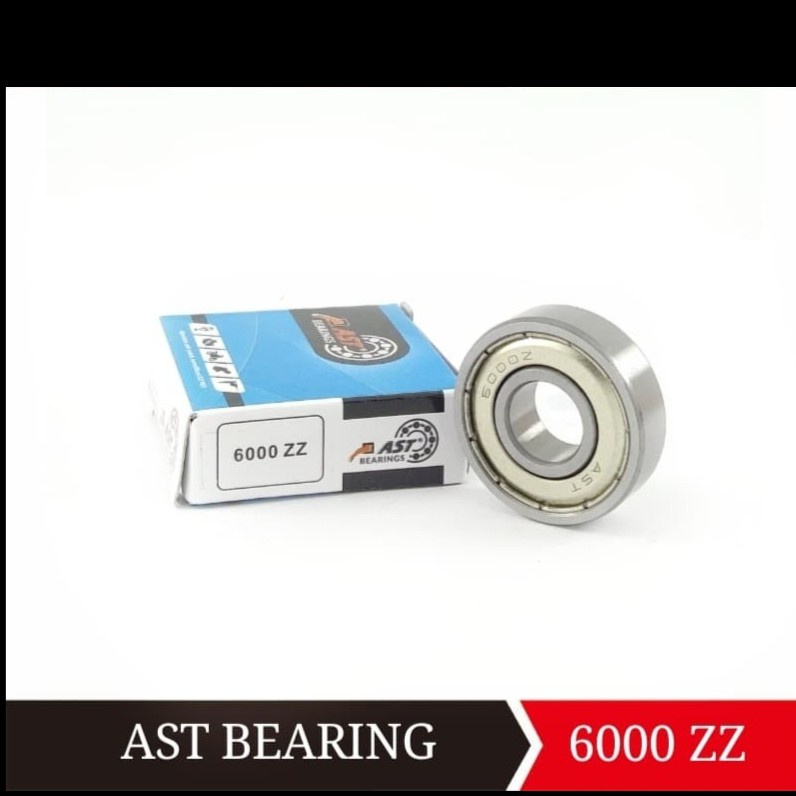 Jual AST Bearing 6000 ZZ lahar 6000ZZ laher 6000 ZZ 10 x 26 x 8 ...