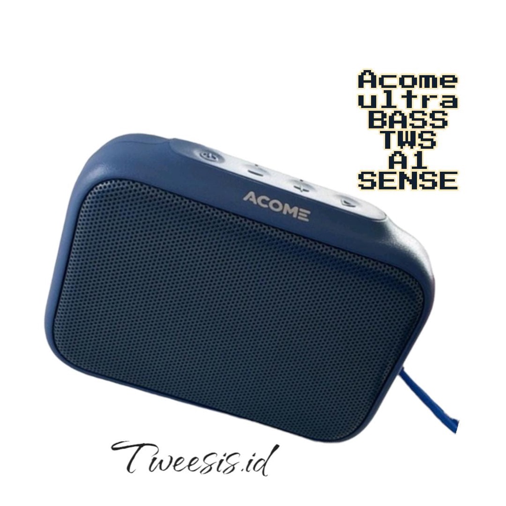 Jual SPEAKER MURAH ACOME BLUETOOTH 5.0 ULTRA BASS PORTABLE TWS A1 SENSE ...