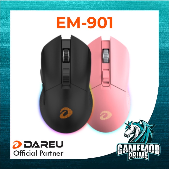 Jual Mouse Gaming EM-901 Dual Mode Wired Wireless EM901 RGB | Shopee ...