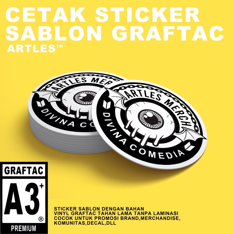 Jual Cetak Sticker Vinyl Graftac Sablon | Shopee Indonesia