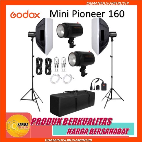Jual Paket Godox Mini Studio Pioneer K160 Lampu Flash Foto 160 Kit ...