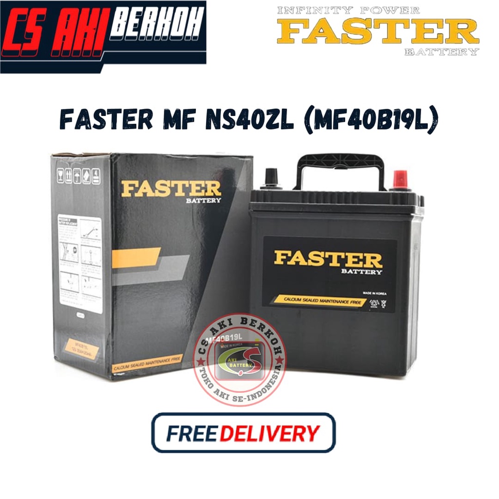 Jual AKI MOBIL FASTER MF NS40ZL (MF40B19L) | Shopee Indonesia