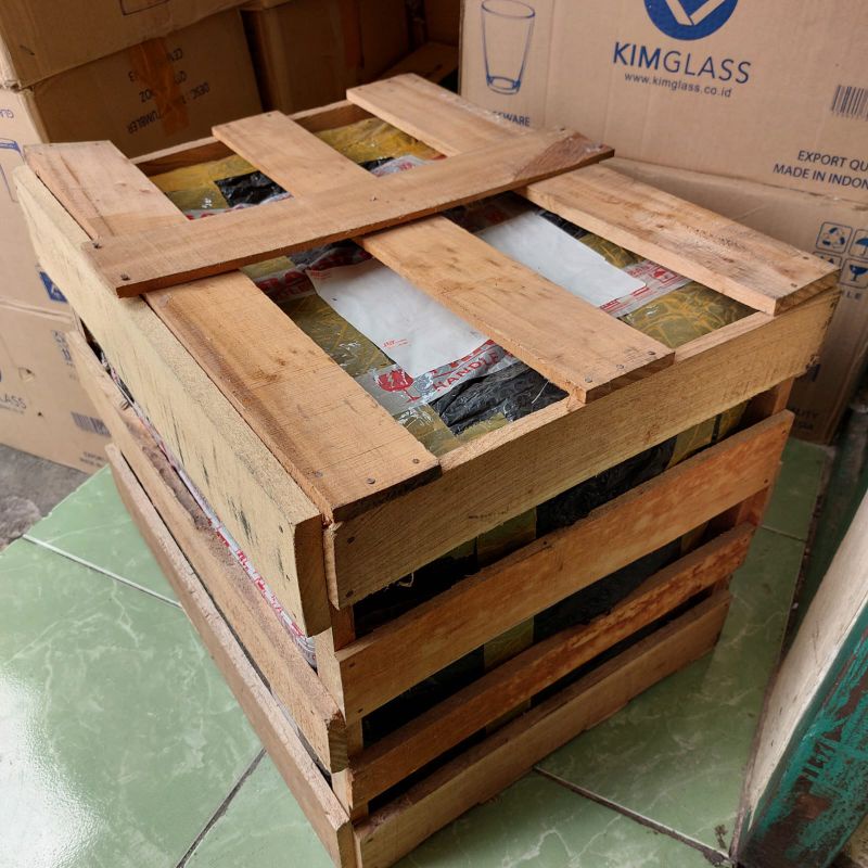 Jual Tambahan Packaging Kayu untuk 100 pcs mangkok/gelas | Shopee Indonesia