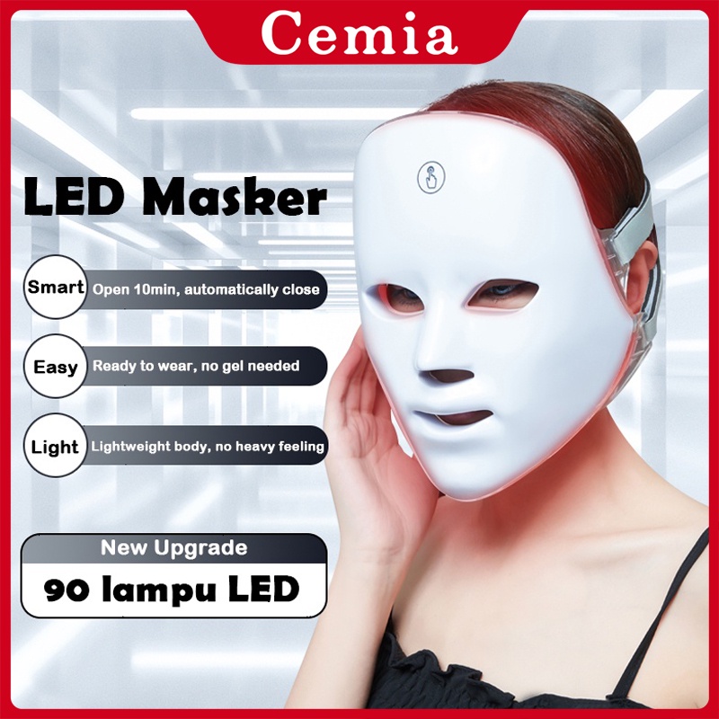 Jual Cemia Masker LED PDT Light 7 Warna Led Mask Photon Therapy Alat ...