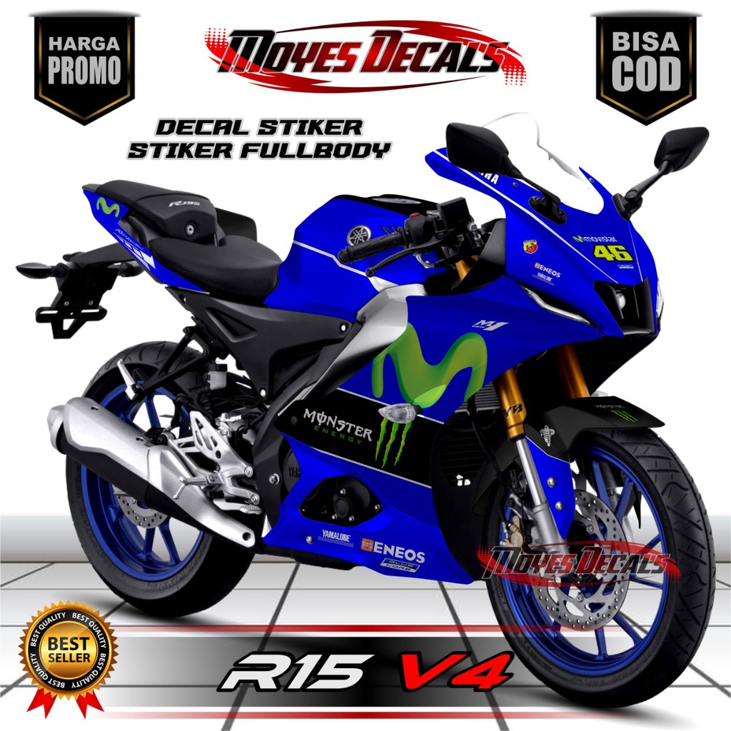 Jual Decal stiker striping r15 v4 stiker motor r15 v4 Livery MotoGP ...