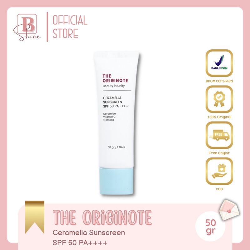 Jual (THE ORIGINOTE) CERAMELLA SUNSCREEN SPF 50 PA++++ | 50gr | Shopee ...