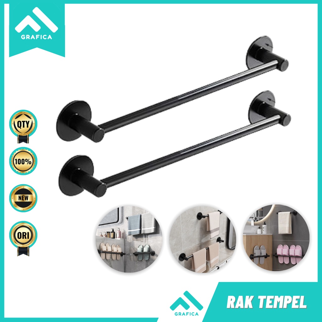 Jual RAK TEMPAT PENYIMPANAN GANTUNGAN HANDUK SEPATU SANDAL TEMPEL ...