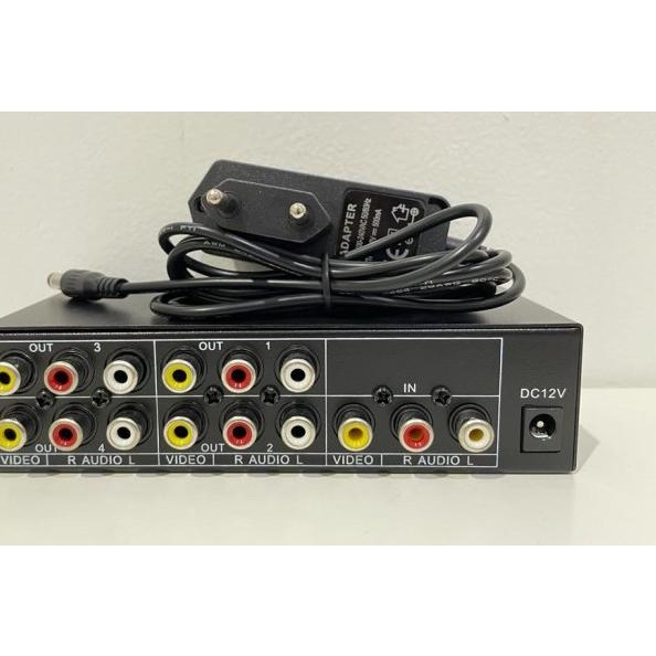 Jual 4 Load Video Audio AMP Splitter | Shopee Indonesia
