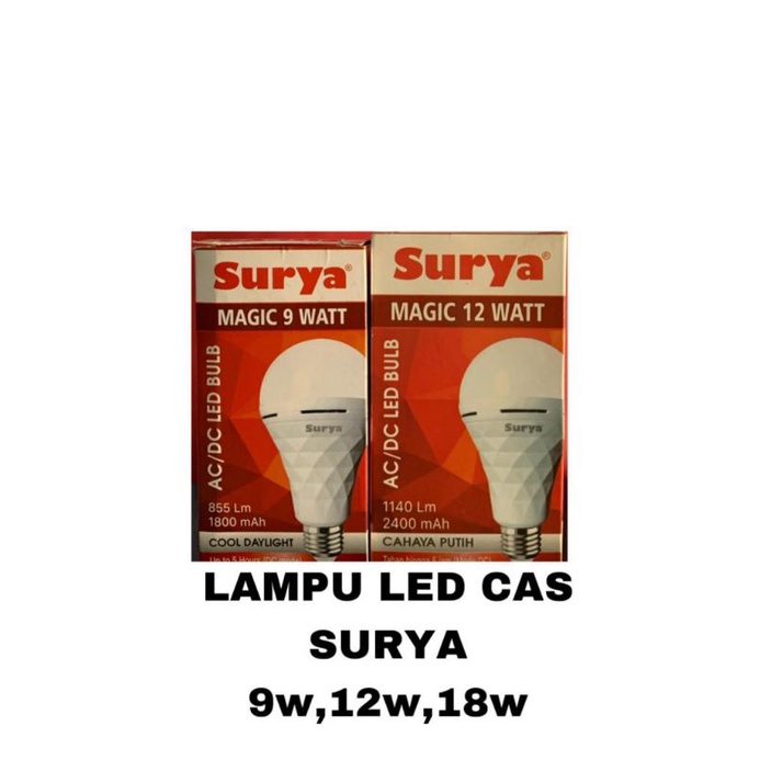 Jual LAMPU CAS LED SURYA 18 WATT PUTIH EMERGENCY | Shopee Indonesia