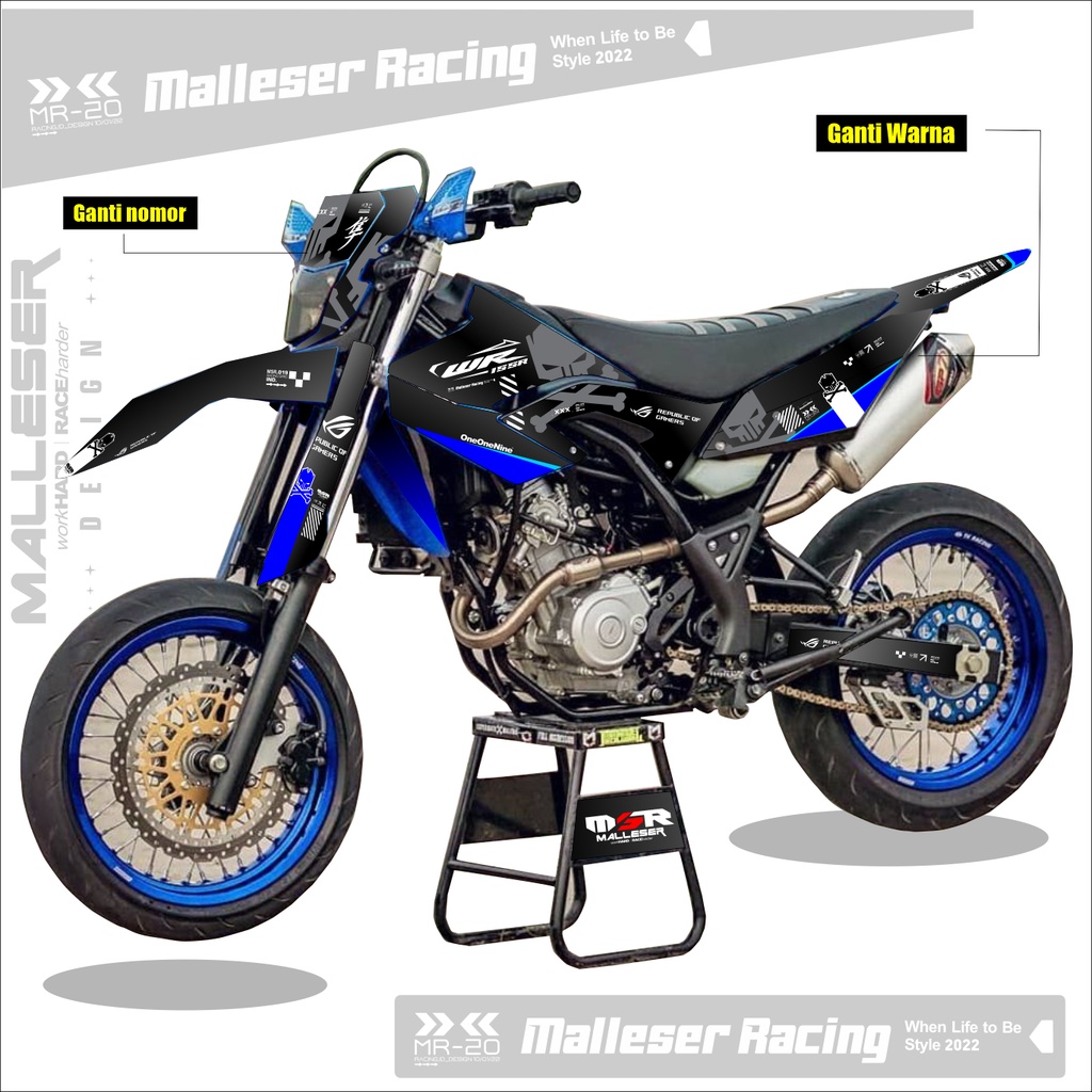 Jual Decal WR155 Full Body Bebas Custom variasi | Shopee Indonesia