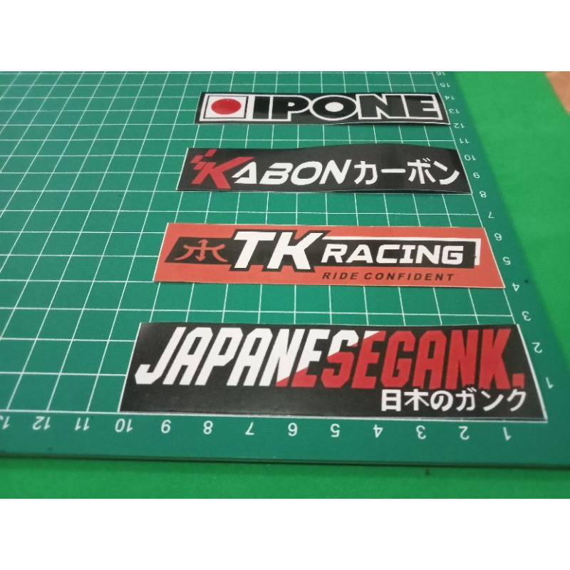 Jual STIKER STICKER JAPANESEGANK KABON IPONE TK RACING | Shopee Indonesia