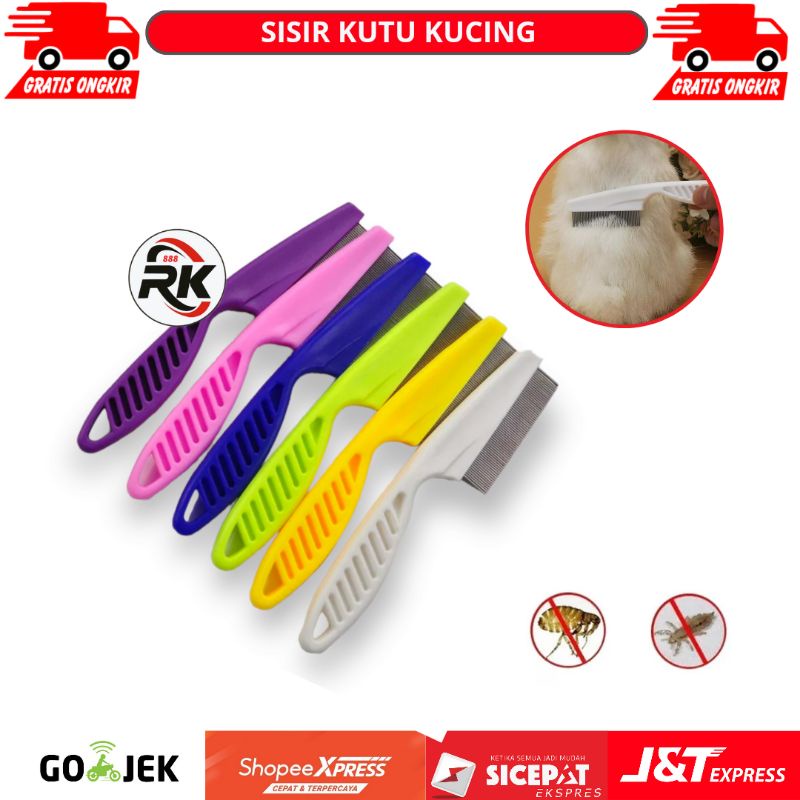Jual Sisir Kutu Anjing & Kucing Dengan Gagang Sisir Kutu Kucing Sisir ...