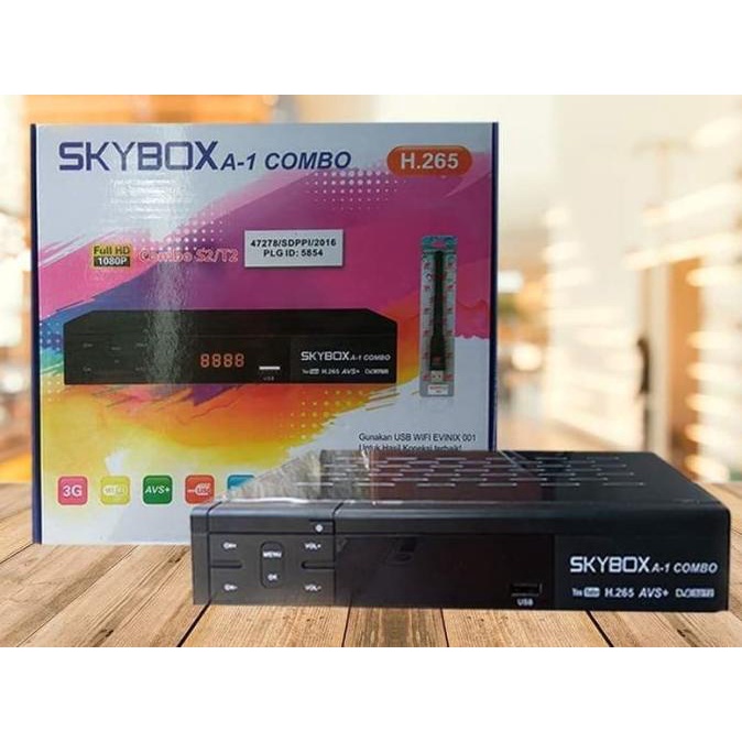 Jual STB Digital / Skybox A1 Combo HD - Receiver Parabola DVB-S2 dan Set Top Box DVB-T2 Non COD ...