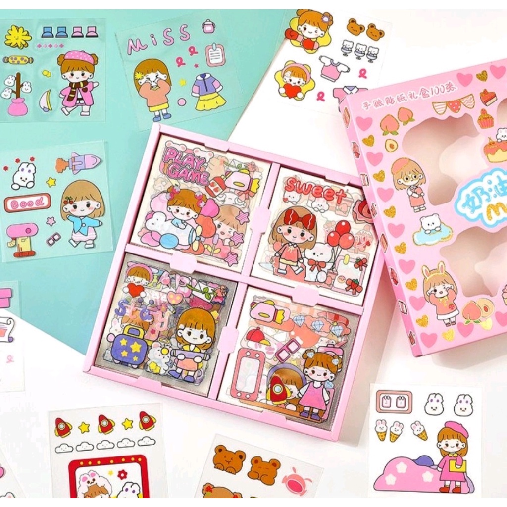 Jual STICKER KARTUN MOMO LUCU STICKER AESTETHIC | Shopee Indonesia