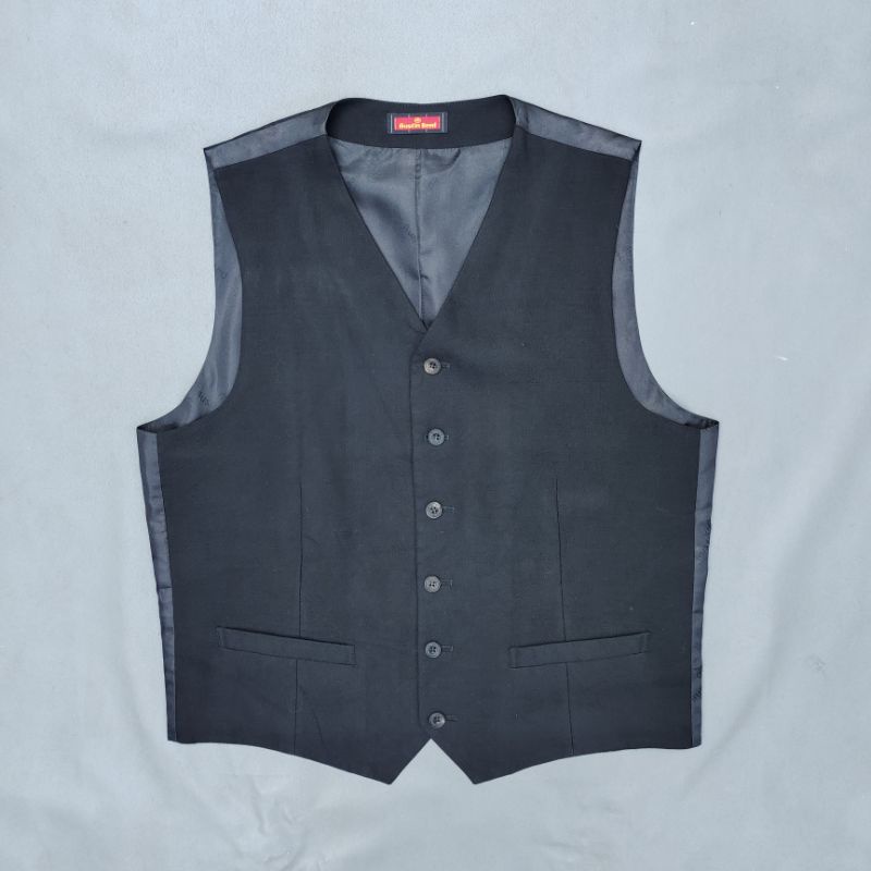 Jual vt260/Austin Reed/size L/vest hitam pekat cowok formal/rompi ...