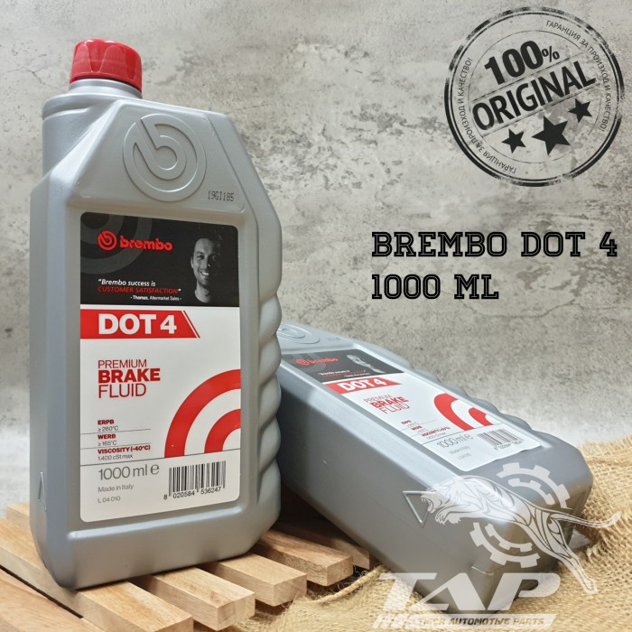 Jual Brake Fluid Dot 4 Brembo 1000 Ml - Minyak Rem - Oli Rem 1 Liter ...