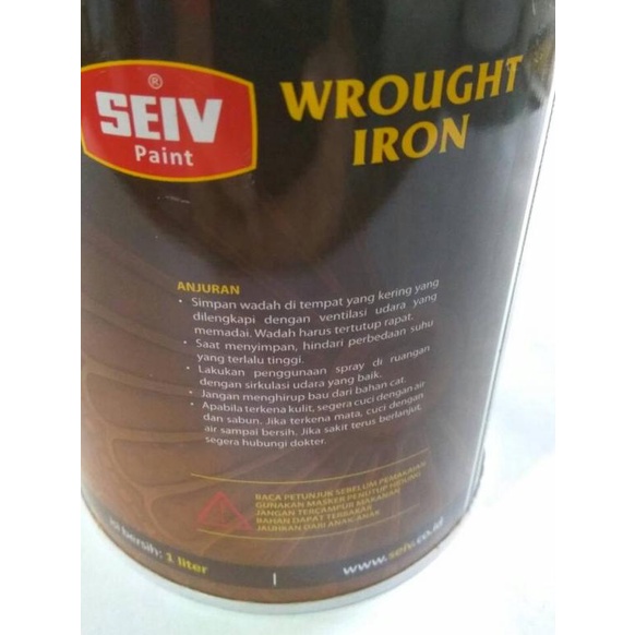 Jual Cat Besi Tempa Seiv Medium Silver (1 liter) | Shopee Indonesia