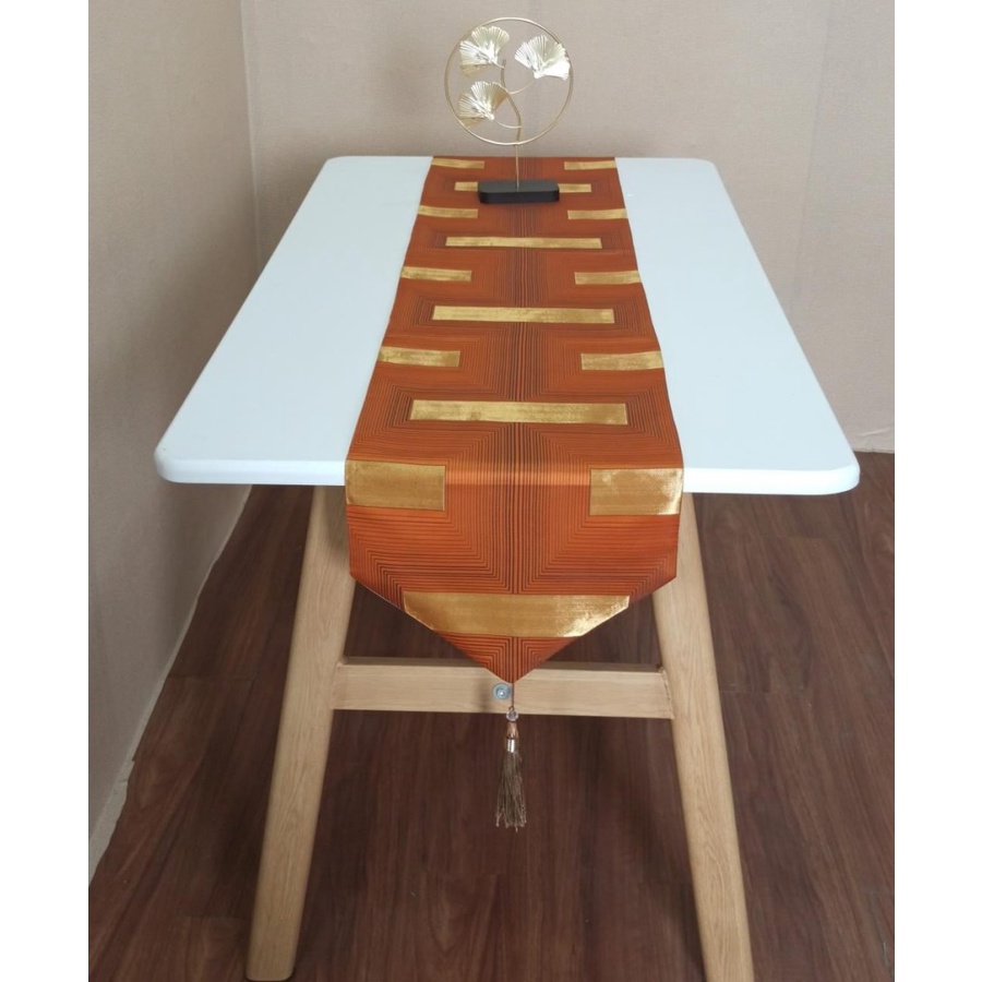 Jual Elegant Nordic Table Runner Bordir / Taplak Meja Tamu Premium ...