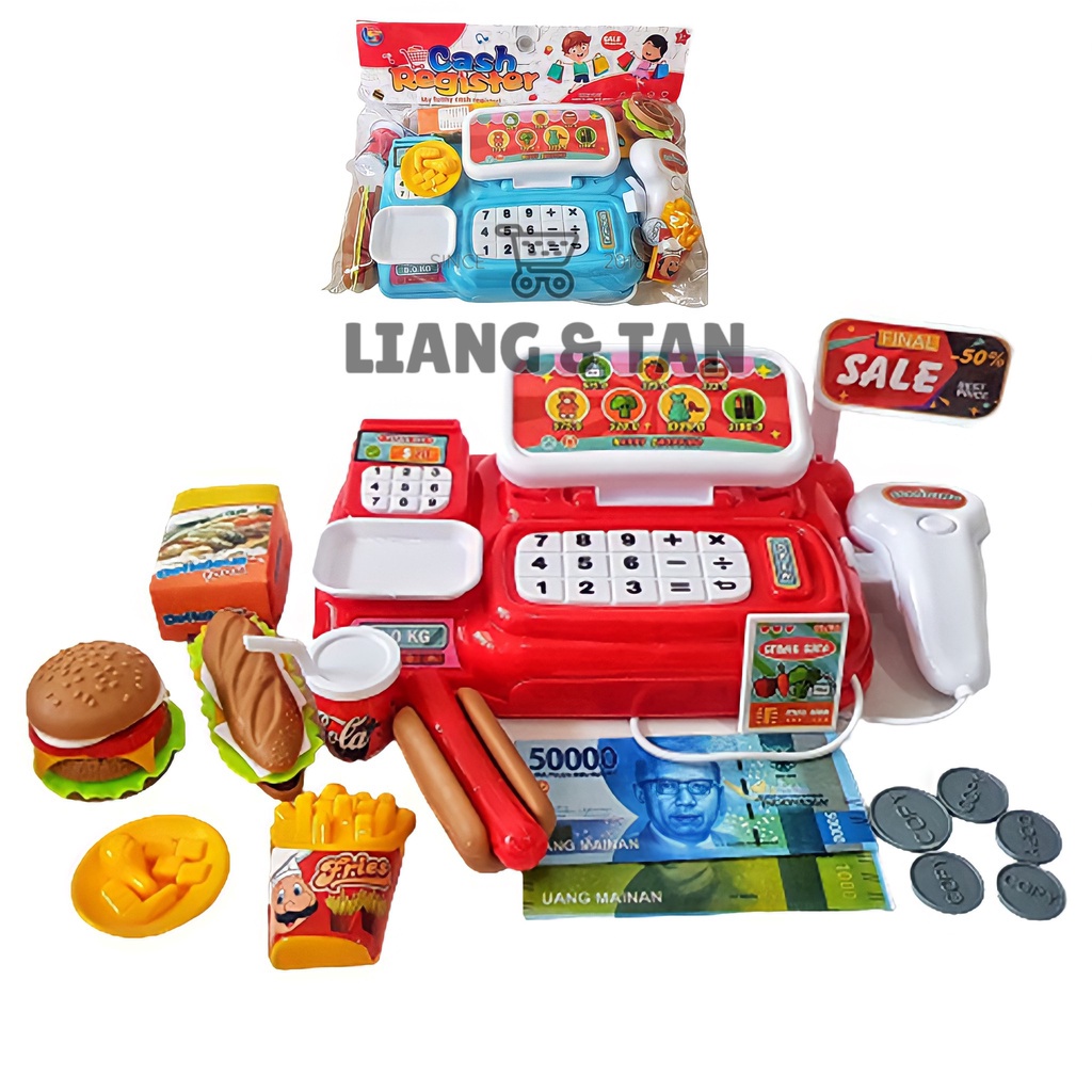 Jual MAINAN ANAK CEWEK MESIN KASIR BURGER MESIN KASIR MAINAN SUPER ...