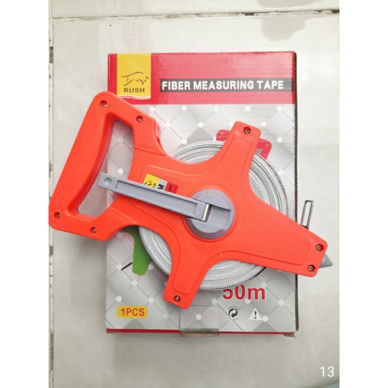 Jual METERAN ROL/FIBER 50M RUSH | Shopee Indonesia