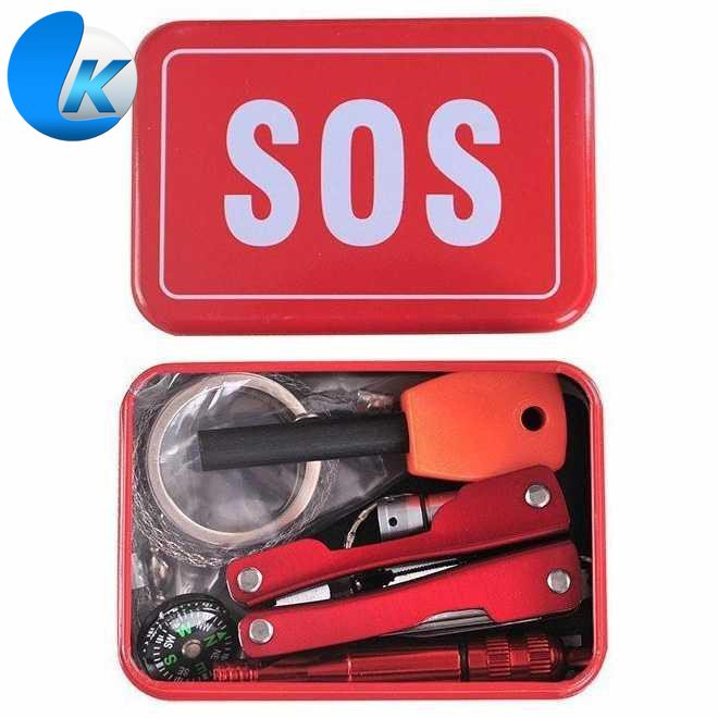 Jual Portable SOS Tool Kit Earthquake Emergency Outdoor Survival JT0221 ...