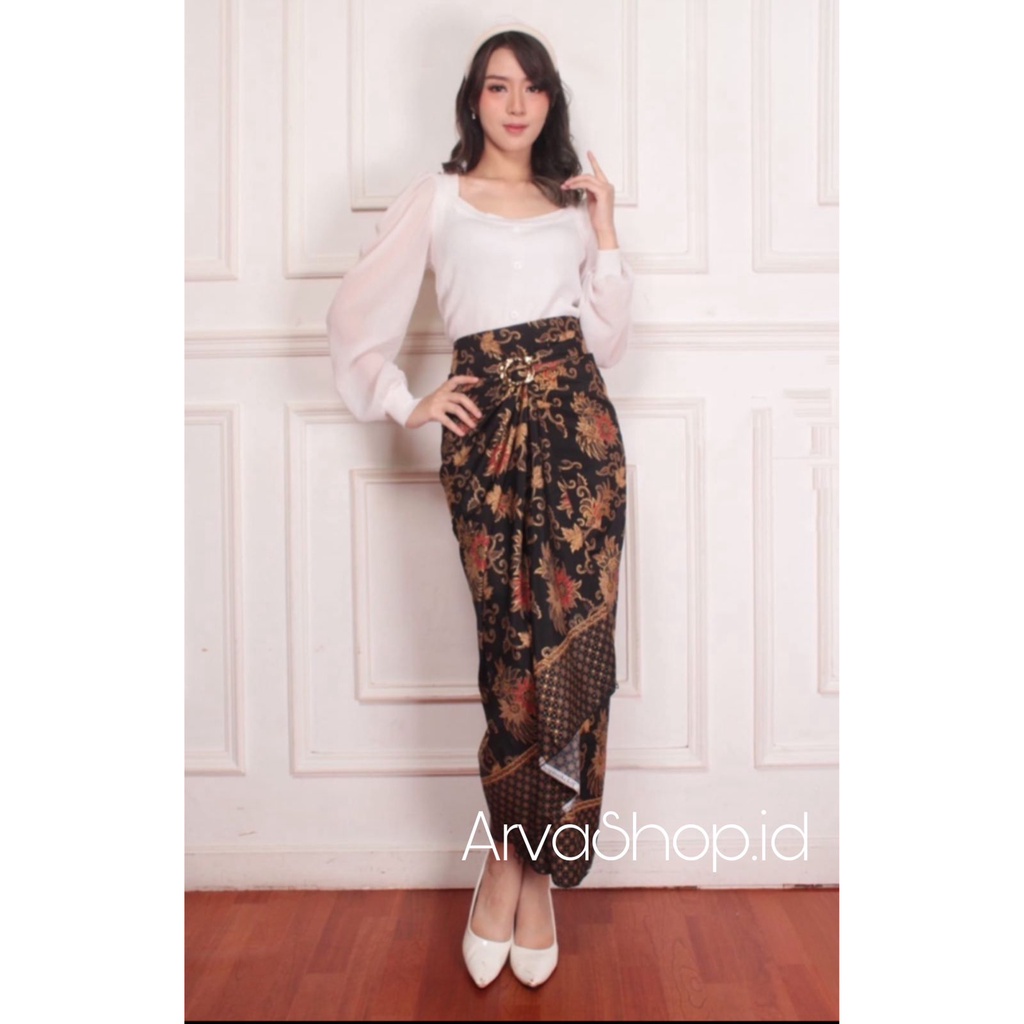 Jual Rok Lilit Batik Bawahan Kebaya Modern Rok Serut Batik | Shopee ...