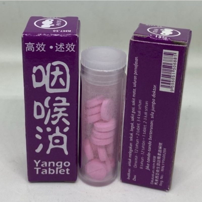 Jual Yango Tablet Obat Sakit Tenggorokan Import ORIGINAL | Shopee Indonesia