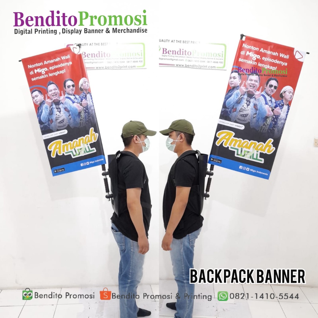 Jual Back Pack Banner, BackPack Flag Banner, Human Bilboard Promotion ...