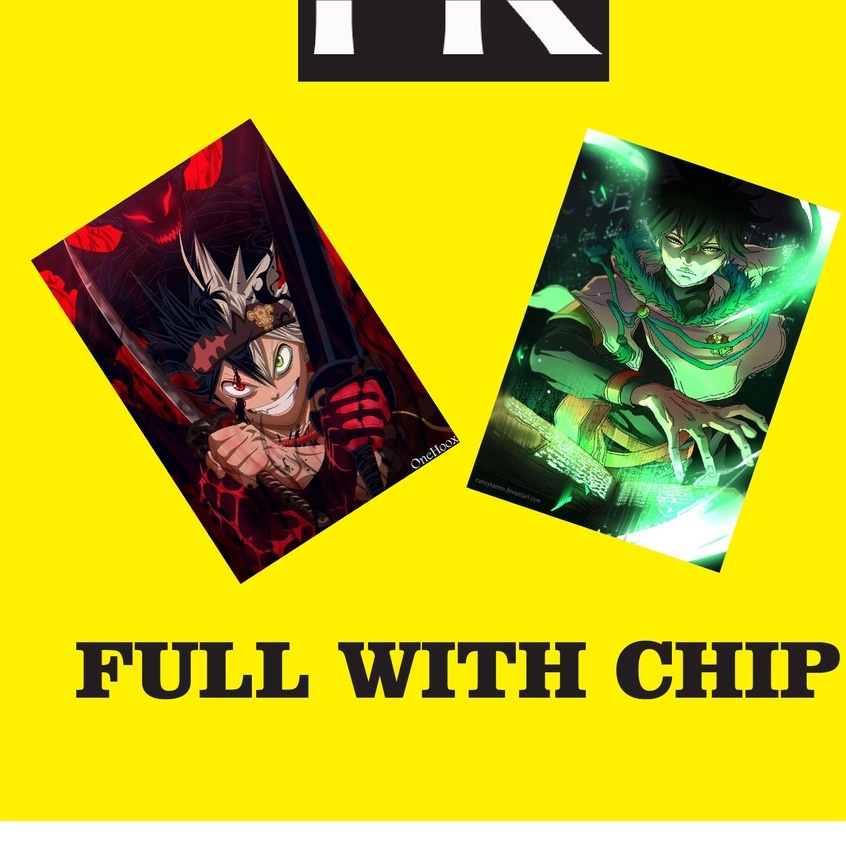 Jual black clover skincard asta yuno skin atm flazz kredit id card best ...