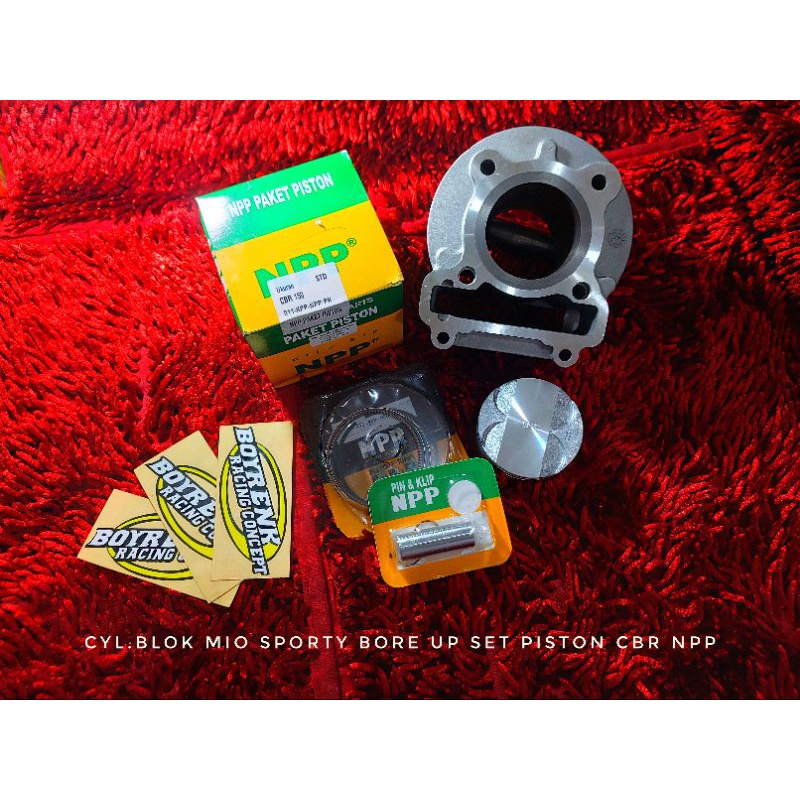 Jual CYLINDER BLOK MIO SPORTY NOUVO SMILE BORE UP PISTON NPP CBR 150 ...