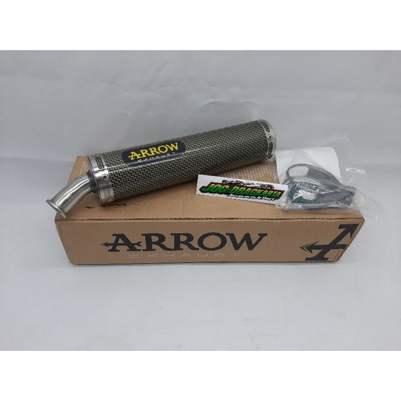 Jual ARROW SILINCER SLINCER KNALPOT 2TAK ARROW CARBON KEVLAR UNIVERSALL ...