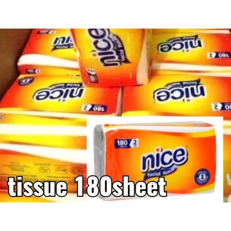Jual Tisu Tissue Nice 180 Sheets 2ply | Shopee Indonesia