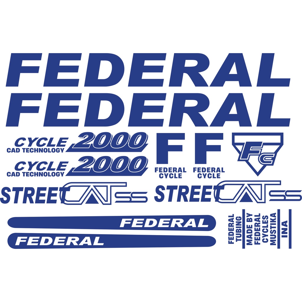 Jual stiker cutting sticker sepeda federal streetcat ss | Shopee Indonesia