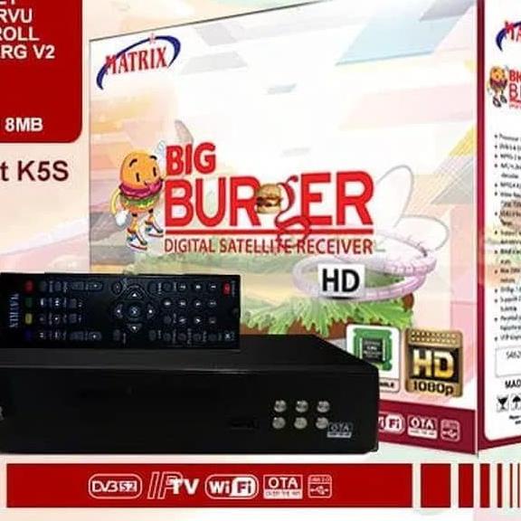 Jual Receiver Parabola Matrix Big Burger HD Mpeg4 - FTA Powervu Bisskey ...