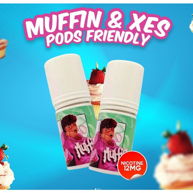 Jual Muffin & Xes V1 Strawberry Cream Muffin Pods Friendly 12MG 30ML E ...