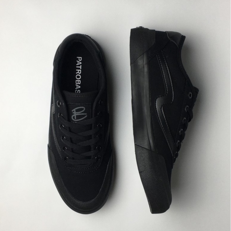 Jual SEPATU PATROBAS NEW IVAN LOW ALL BLACK ( SIZE 35 - 45 ) - Sneakers ...