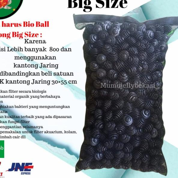 Jual BIO BALL FILTER KOLAM MEDIA FILTER UKURAN JUMBO 800PCS | Shopee ...