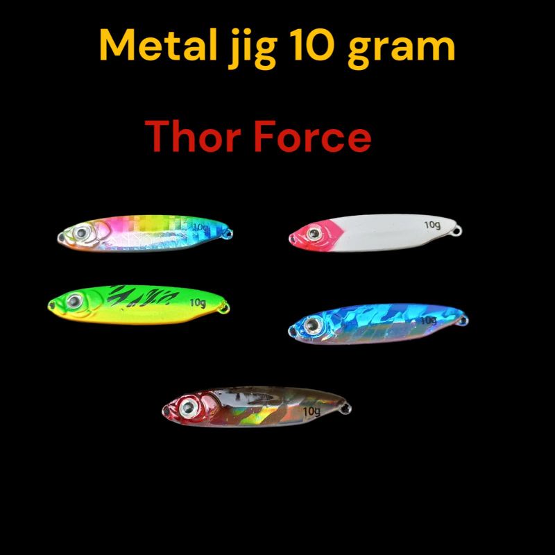 Jual metal jig 10 gram micro jig ultra light jig Thor Force | Shopee ...