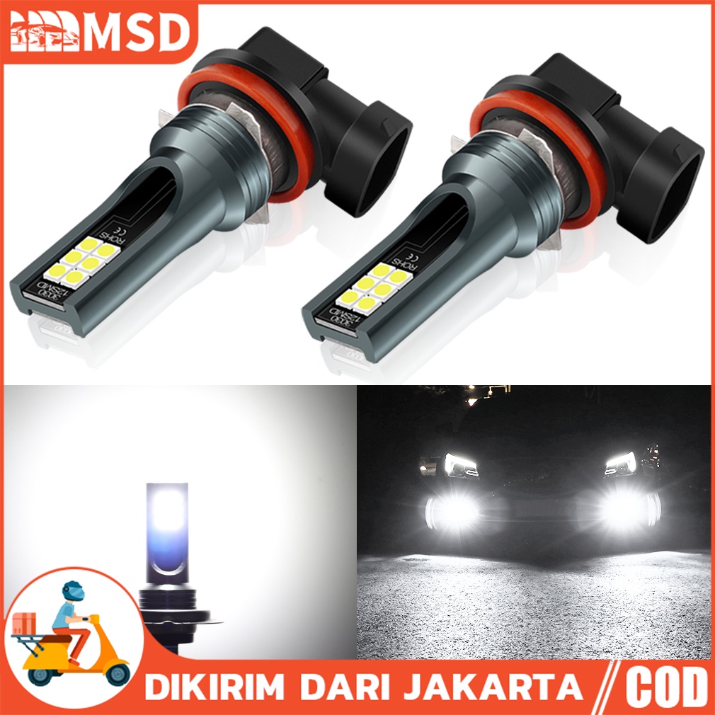 Jual 1Pcs Lampu Kabut Mobil Super Terang Lampu LED Mobil Putih /Kuning/Biru es H4/H8/ H11 Fog ...
