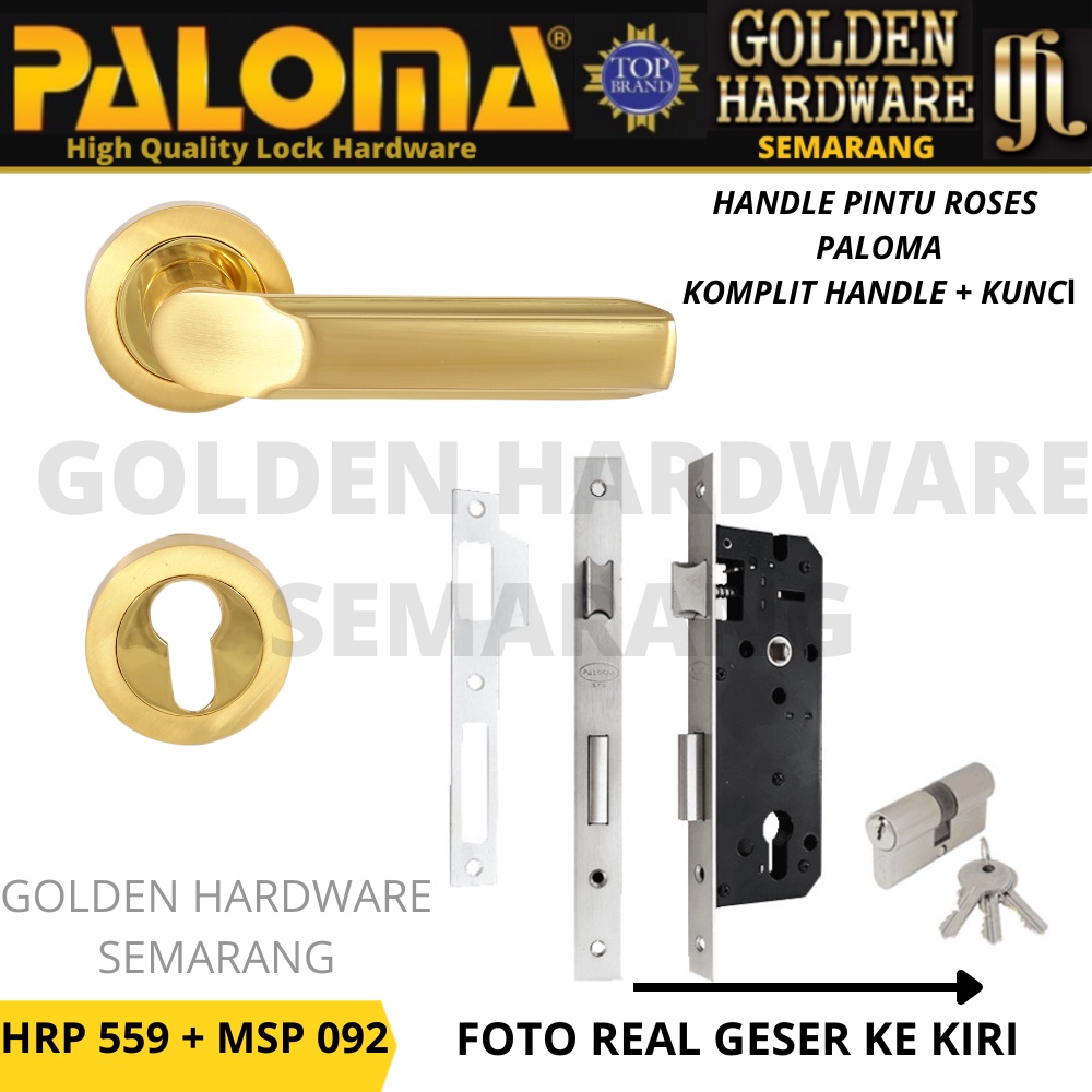 Jual PALOMA HANDLE PINTU RUMAH TARIKAN GAGANG KUNCI PINTU SATU SET ...