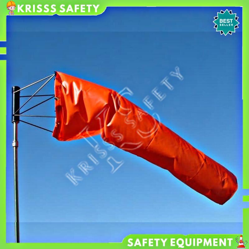 Jual Windsock Petunjuk Arah Mata Angin Oren Polos Ukuran 50Cm & 60Cm | Shopee Indonesia