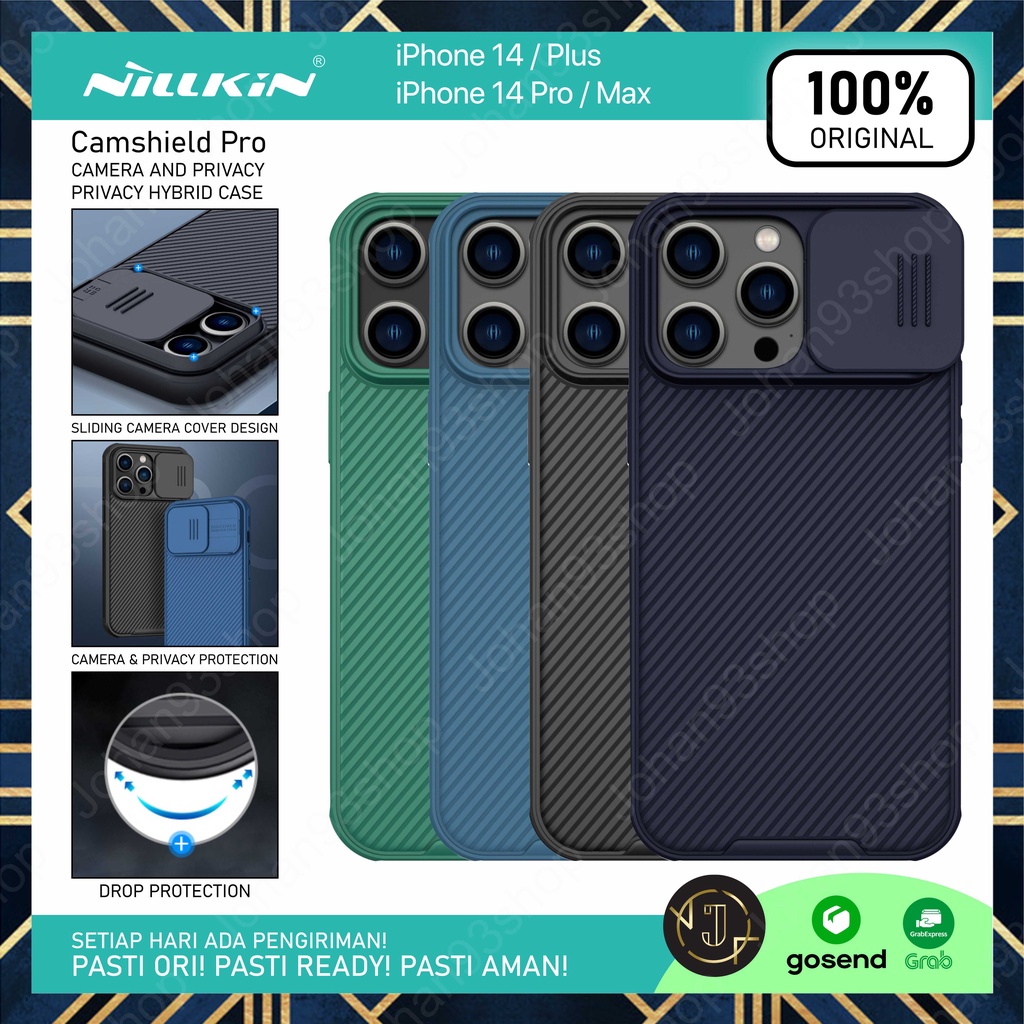 Jual Case iPhone 14 / 13 / Pro / Max / Mini / Plus NILLKIN CamShield Pro Camera Cover Casing ...